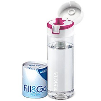 Botella Brita FILL&GO 0.6L rosa | Termon brita fill and go rosa ...