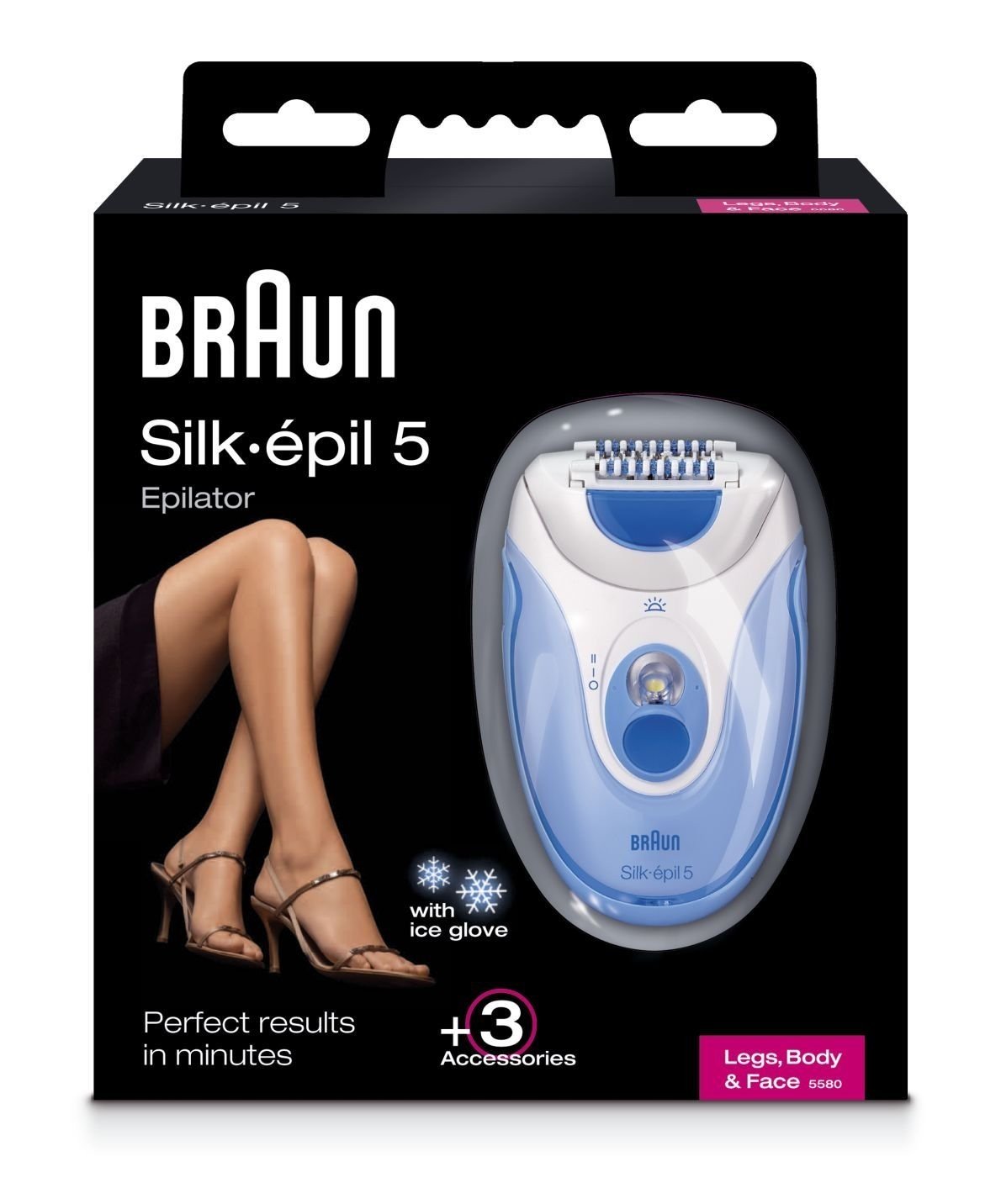 Depiladora Braun 5580 XELLE | silk epil braun body and face ...