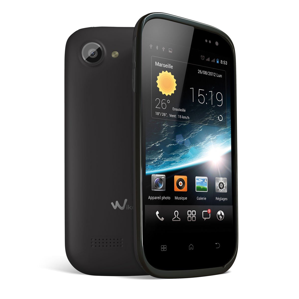 Smartphone Wiko Cink Slim negro SlimBlack | telefono movil libre Wiko ...